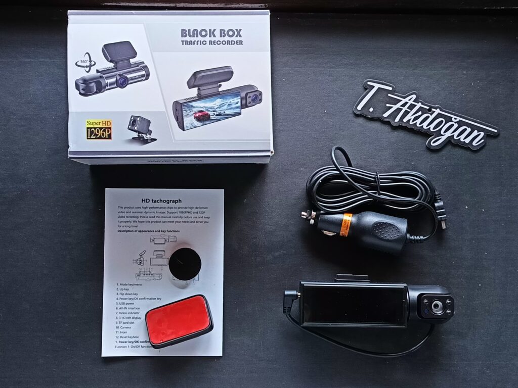 BLACK BOX TRAFFIC RECORDER 1296 P SUPER HD ARAÇ İÇİ KAMERA - Tanju Akdoğan